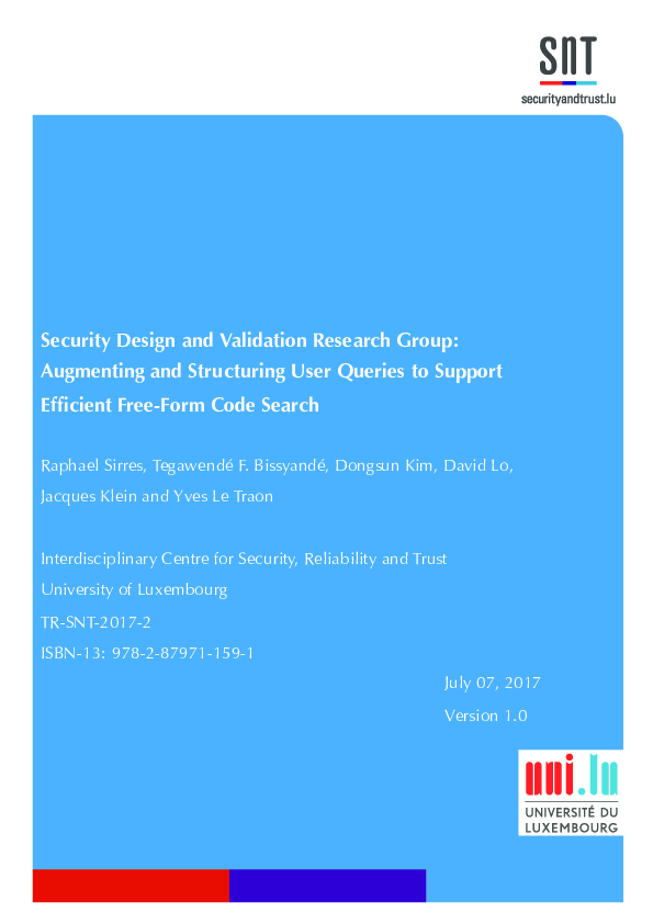 Pdf Augmenting And Structuring User Queries To Support Efficient Free Form Code Search