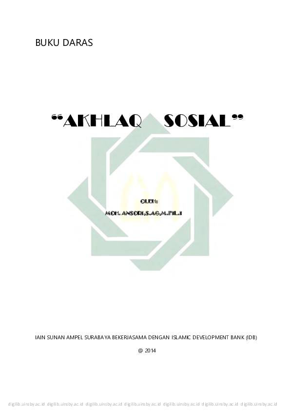 (PDF) Akhlak Sosial