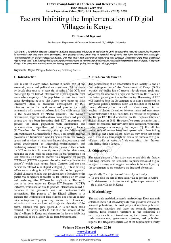 (PDF) Licensed Under Creative Commons Attribution CC BY Factors ...