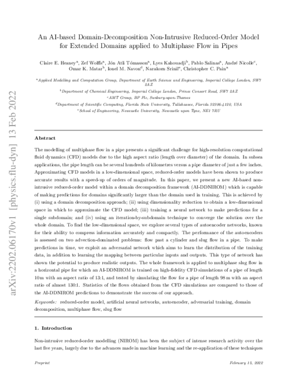 Pdf An Ai Based Domain Decomposition Non Intrusive Reduced Order