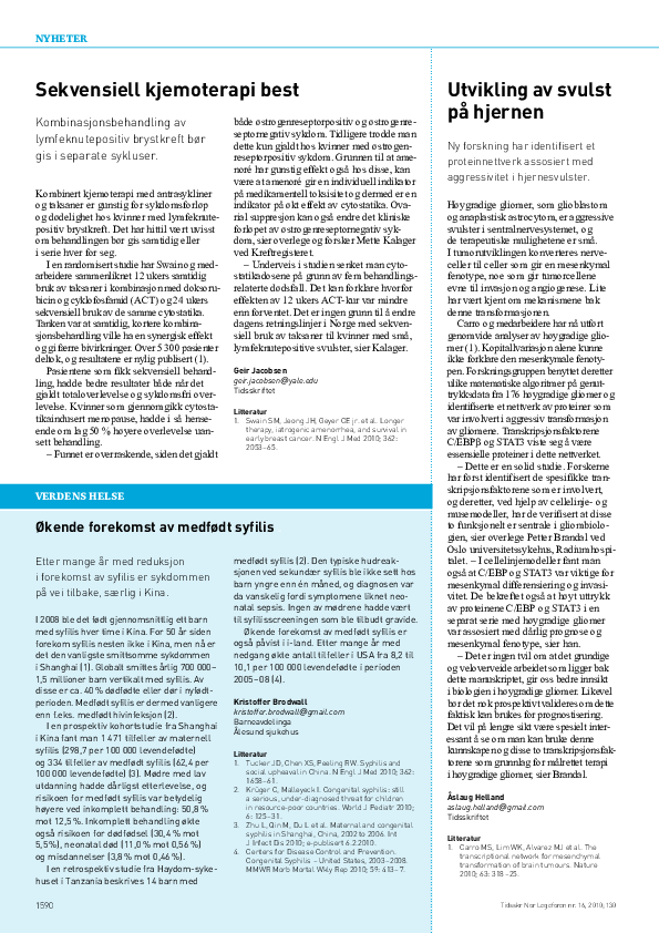 (PDF) Utvikling av svulst på hjernen