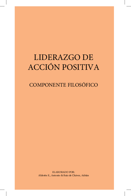(PDF) Liderazgo de Acción Positiva- Componente filosófico