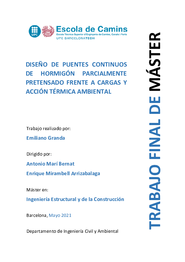 (PDF) Diseño de puentes continuos de hormigón parcialmente pretensado ...