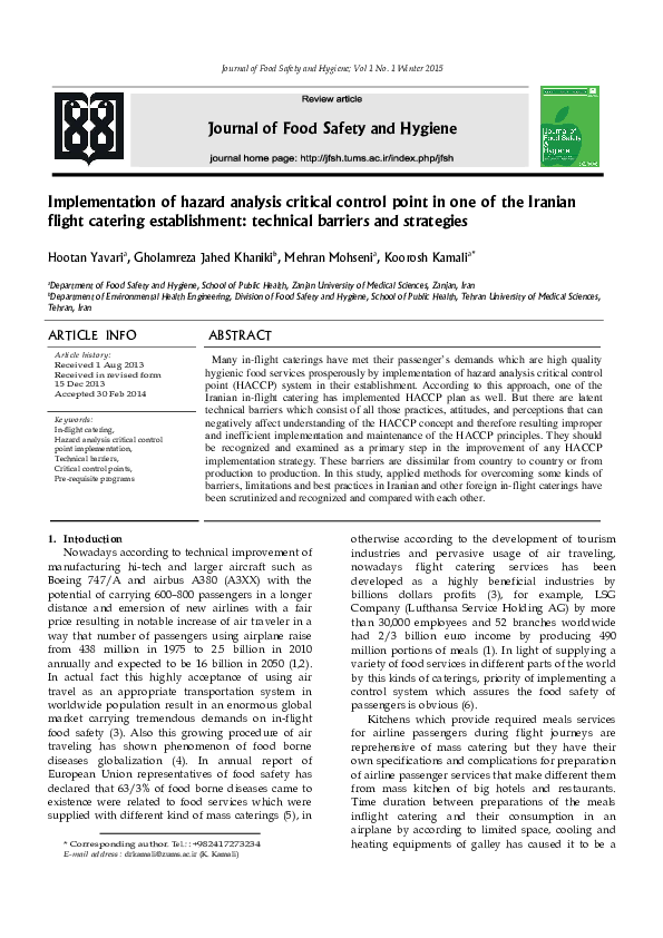 PDF Implementation Of Hazard Analysis Critical Control Point In One pdf-implementation-of-hazard-analysis-critical-control-point-in-one