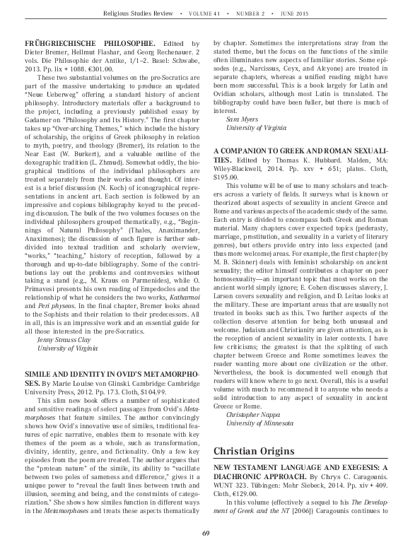 (PDF) Reading Backwards: Figural Christology and the Fourfold Gospel ...