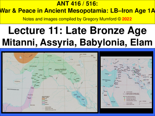 (PDF) Lecture 11. (ppt.): Late Bronze Age Mittani, Assyria, Babylonia ...