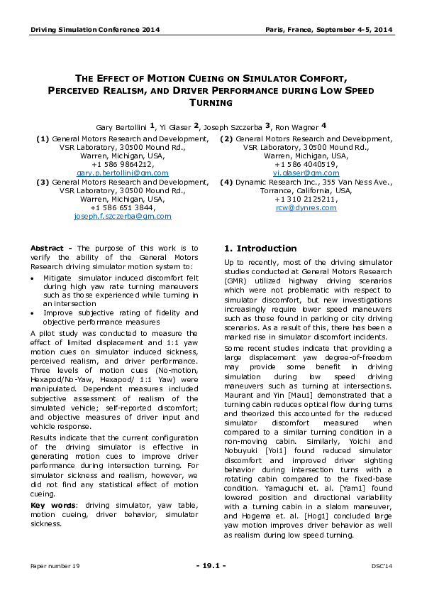 (PDF) Low Speed Turning