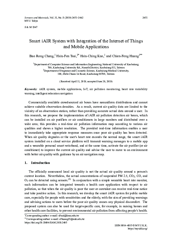 (PDF) Integration of Smart Sensor Networks into Internet of Things: Challenges and Applications