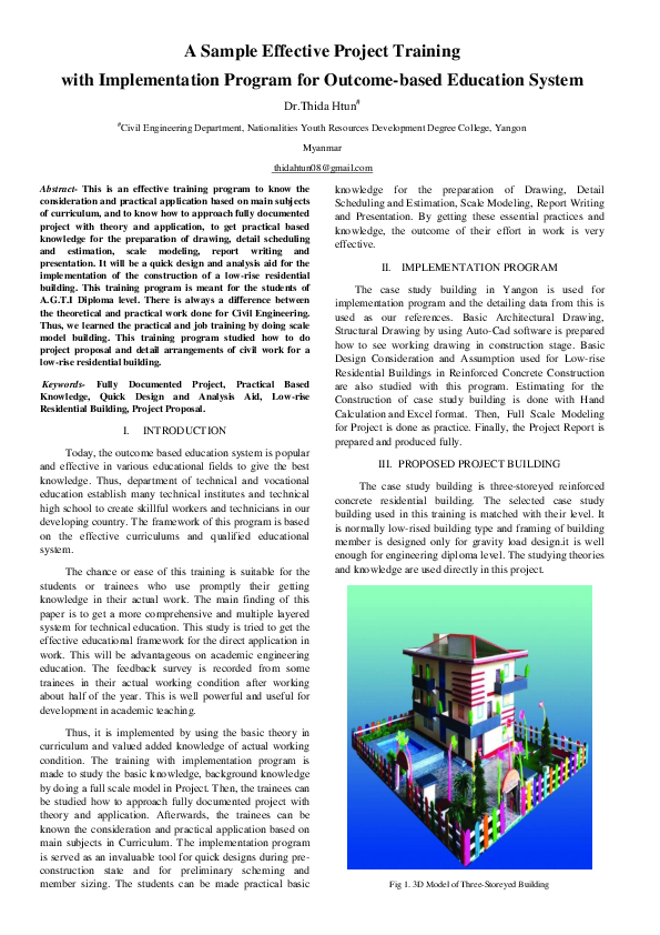 (PDF) A Sample Effective Project Training with Implementation Program ...