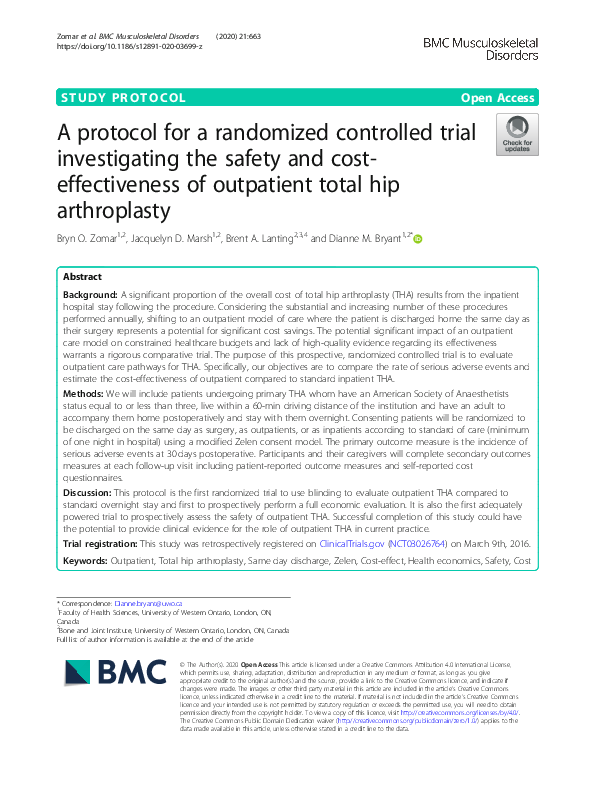 (PDF) A protocol for a randomized controlled trial investigating the ...