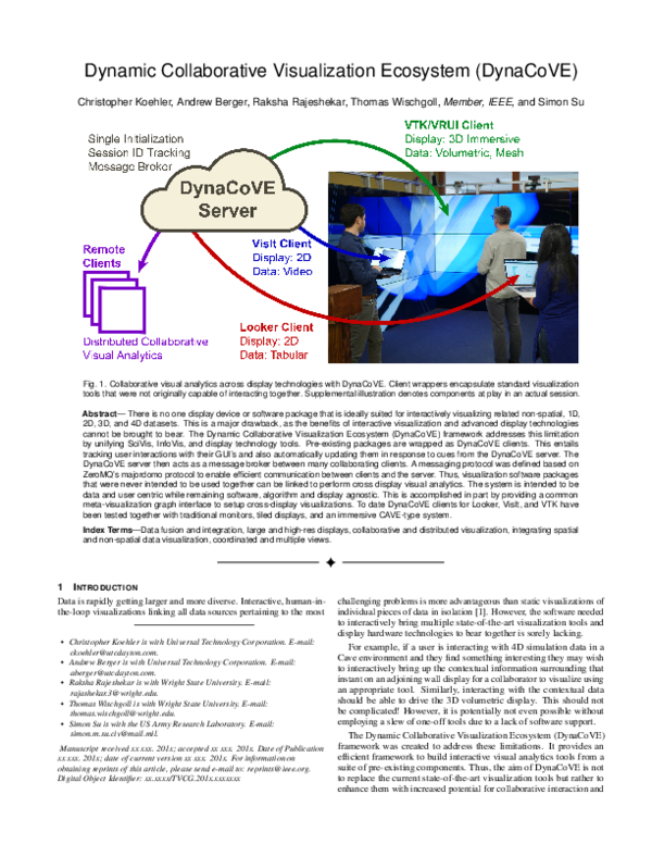 (PDF) Dynamic Collaborative Visualization Ecosystem to Support the ...