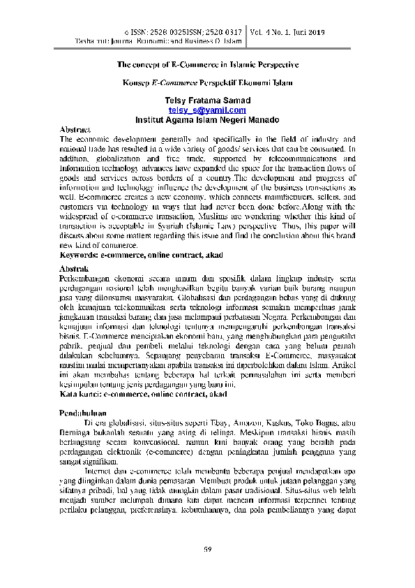 (PDF) Konsep E-Commerce Perspektif Ekonomi Islam