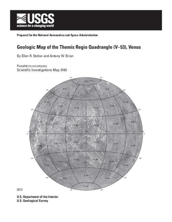 (PDF) Geologic map of the Themis Regio quadrangle (V-53), Venus