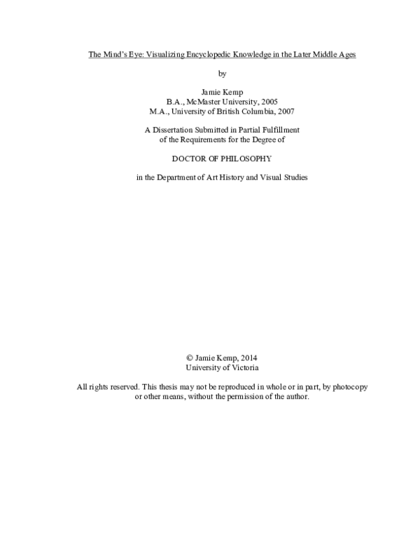 (PDF) The Mind's Eye: Visualizing Encyclopedic Knowledge in the Later ...