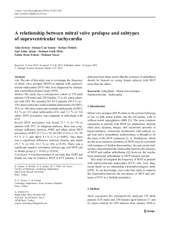 PDF A Relationship Between Mitral Valve Prolapse And Subtypes Of pdf-a-relationship-between-mitral-valve-prolapse-and-subtypes-of
