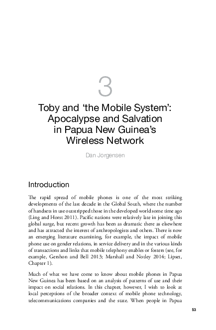 (PDF) Toby and ‘the Mobile System’: Apocalypse and Salvation in Papua ...