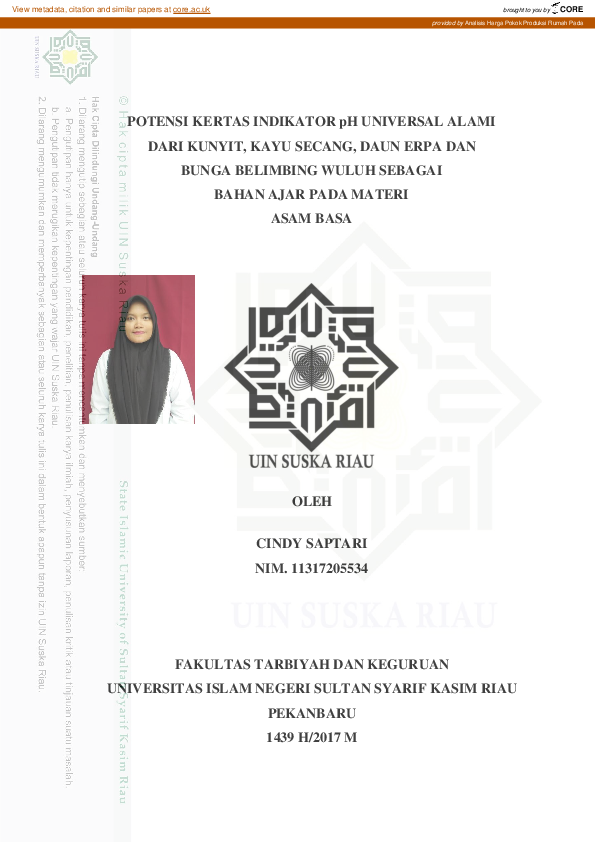 (PDF) POTENSI KERTAS INDIKATOR pH UNIVERSAL ALAMI DARI KUNYIT, KAYU ...