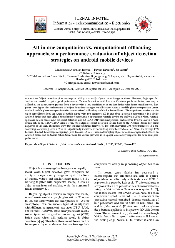 Pdf All In One Computation Vs Computational Offloading Approaches A Performance Evaluation Of