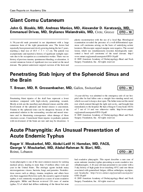 (PDF) Giant Cornu Cutaneum