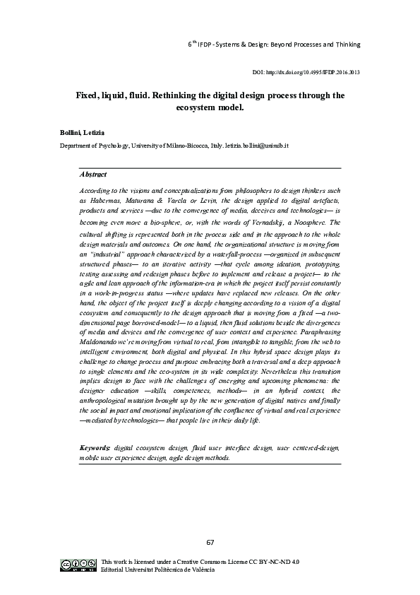 (PDF) Fixed, liquid, fluid. Rethinking the digital design process ...