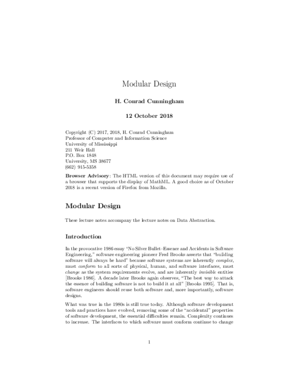 (PDF) Modular design