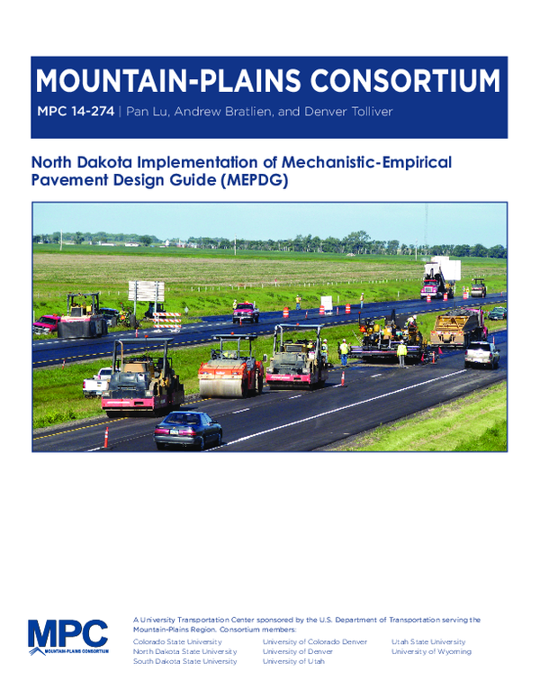 (PDF) North Dakota implementation of mechanistic-empirical pavement design guide (MEPDG)