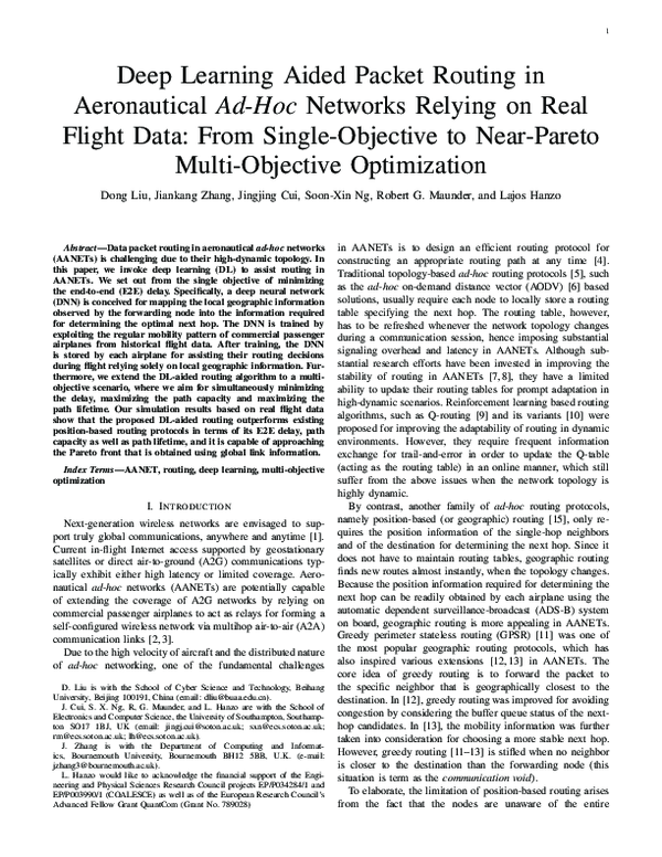 (PDF) Deep Learning Aided Packet Routing in Aeronautical Ad-Hoc Networks Relying on Real Flight ...
