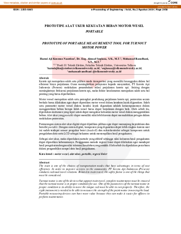 (PDF) Prototipe Alat Ukur Kekuatan Beban Motor Wesel Portable