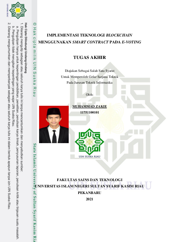 Pdf Implementasi Teknologi Blockchain Menggunakan Smart Contract Pada