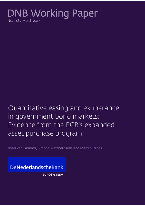 (PDF) Quantitative Easing and Exuberance in Government Bond Markets ...