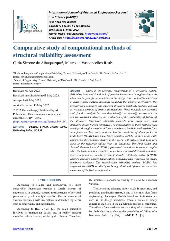 (PDF) Comparative study of computational methods of structural ...