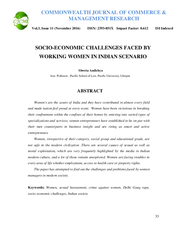 (PDF) Commonwealth Journal of Commerce & Management Research Socio ...