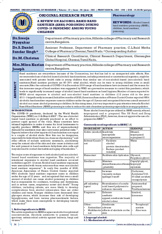(PDF) A Review on Alcohol Based Hand Sanitizer (Abhs) Poisoning During ...