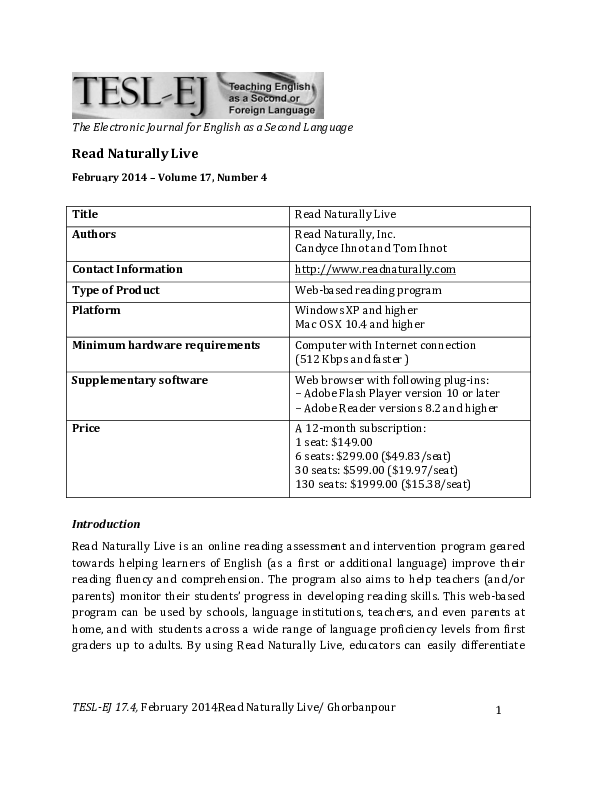 (PDF) Read naturally live