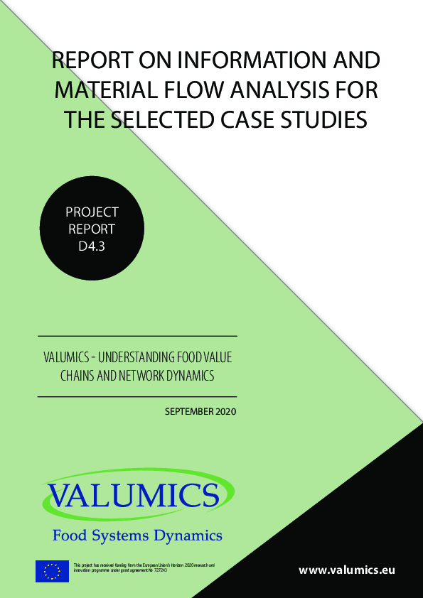 (PDF) Report on Information and Material Flow Analysis for the selected ...