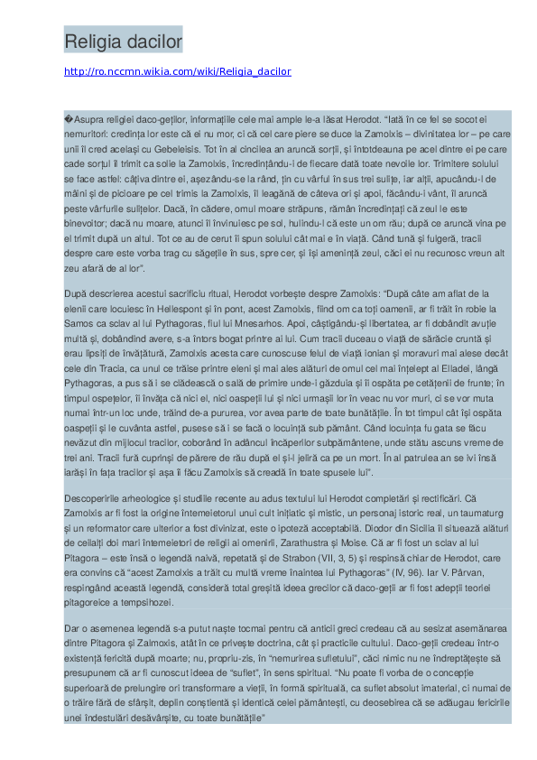 (PDF) Religia dacilor