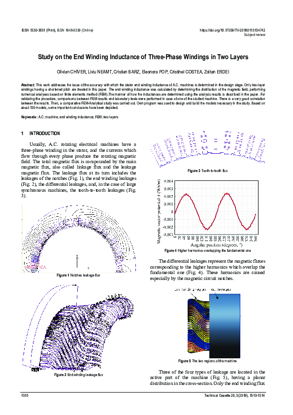 (PDF) Study on the End Winding Inductance of Three-Phase Windings in ...