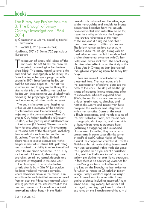 (PDF) The Birsay Bay Project Volume 3: The Brough of Birsay, Orkney ...