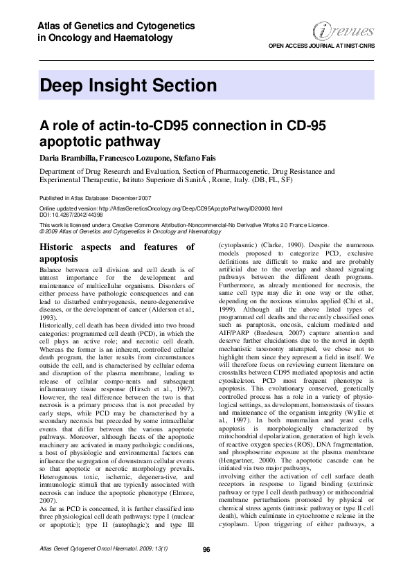 (PDF) Atlas of Genetics and Cytogenetics in Oncology and Haematology ...