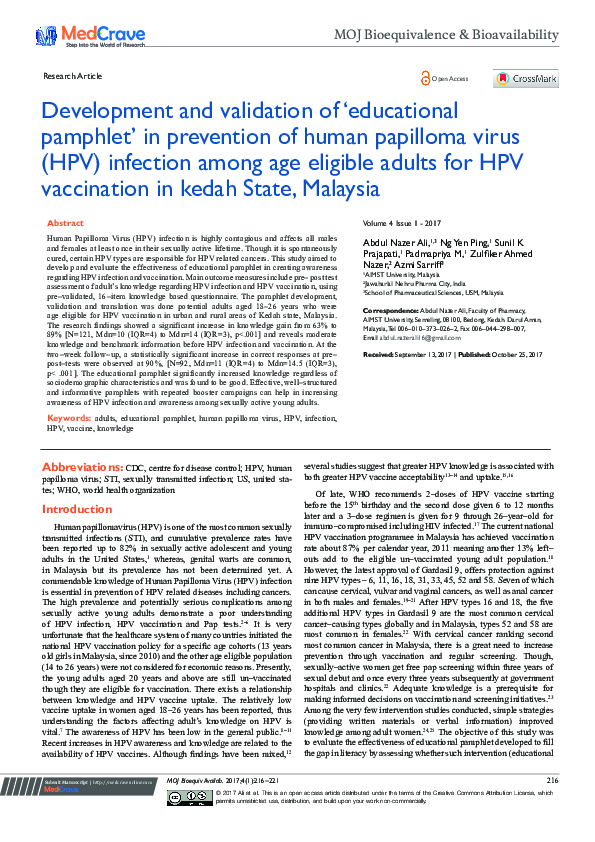 (PDF) Development and Validation of ‘Educational Pamphlet’ in ...