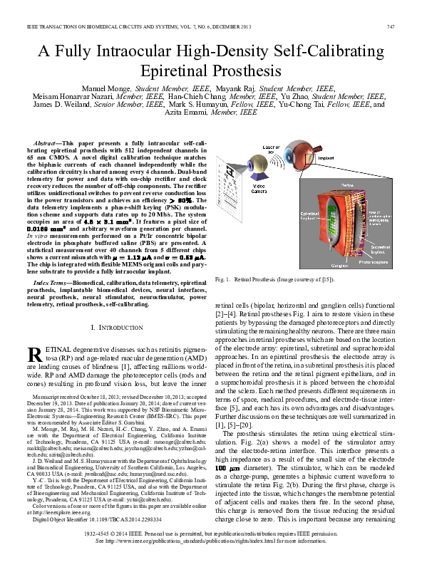 (PDF) A Fully Intraocular High-Density Self-Calibrating Epiretinal ...