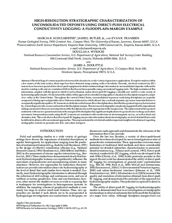 (PDF) High-Resolution Stratigraphic Characterization of Unconsolidated ...