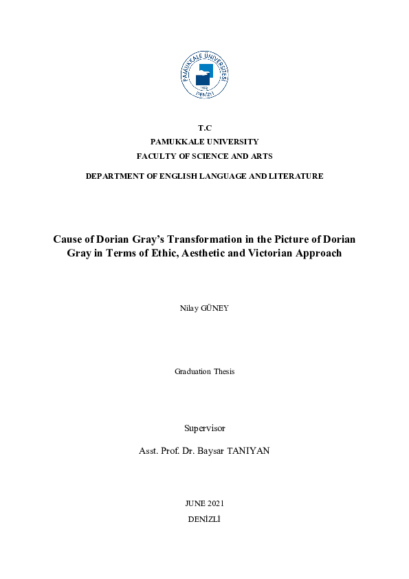 (DOC) Cause of Dorian Gray’s Transformation in the Picture of Dorian ...