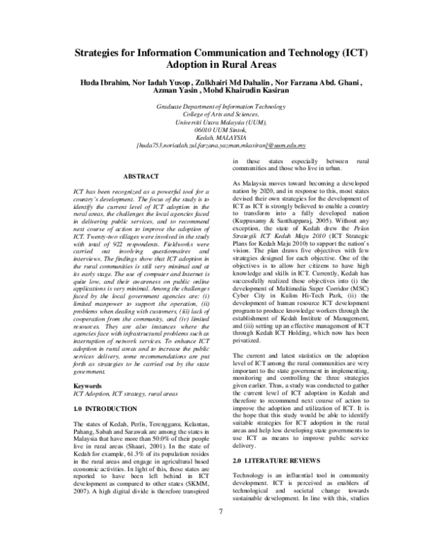 (PDF) Strategies for information communication and technology (ICT ...