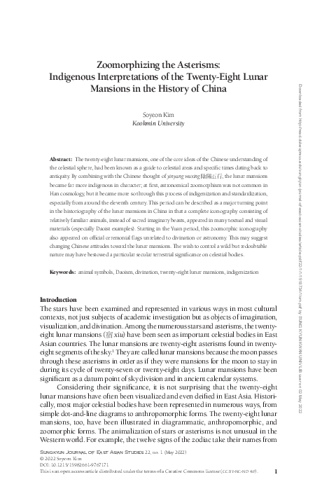(PDF) Zoomorphizing the Asterisms: Indigenous Interpretations of the ...