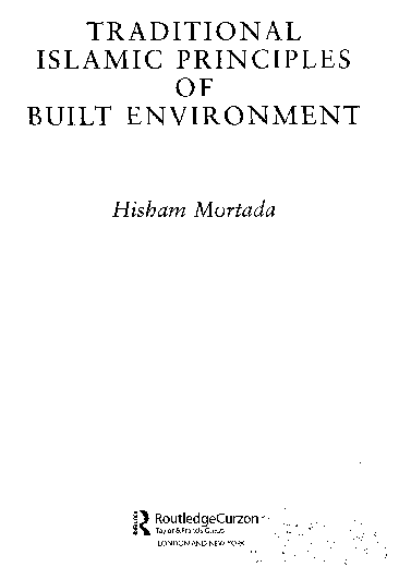 (PDF) Traditional Islamic Principles of Built Environment