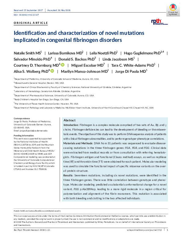 (PDF) Identification and characterization of novel MPC1 gene variants ...
