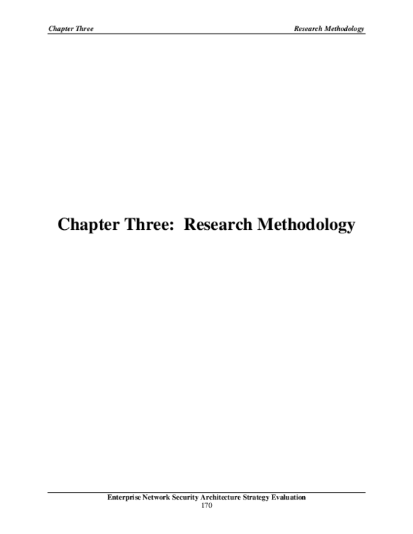 (PDF) Chapter Three Research Methodology