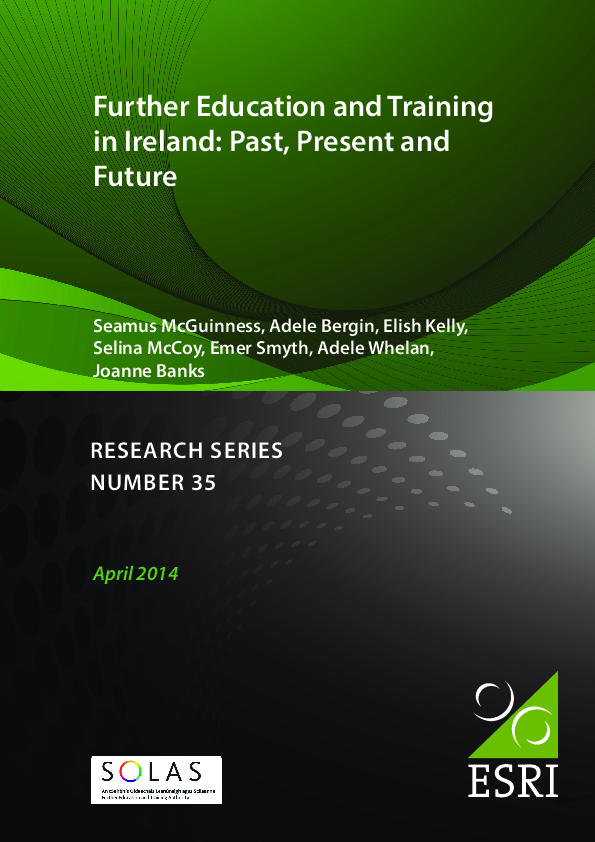 (PDF) Further Education and Training in Ireland: Past, Present and Future