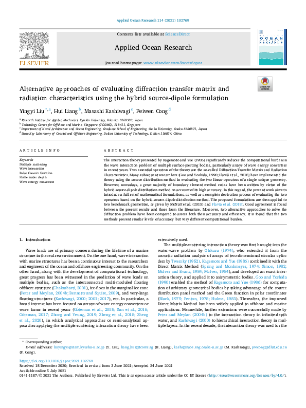Pdf Alternative Approaches Of Evaluating Diffraction Transfer Matrix